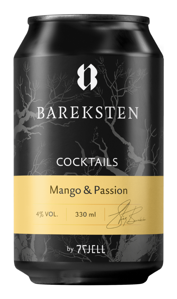 Bareksten by 7F - Mango & Passionfruit 12x33CL CAN - 7 Fjell Bryggeri